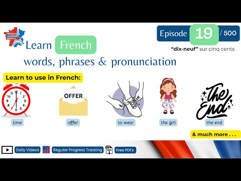 🇫🇷 #19 | Learn French Words for Beginners Vocab, Phrases & Pronunciation