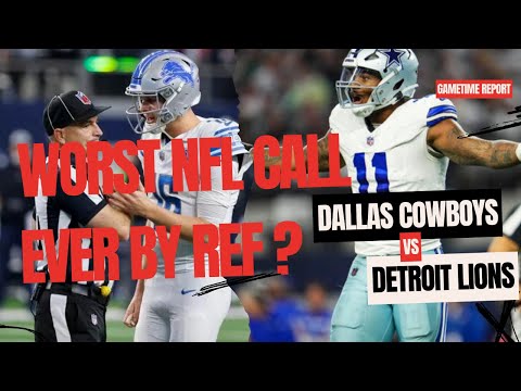 Controversial Decision: The Worst NFL Referee Call in History