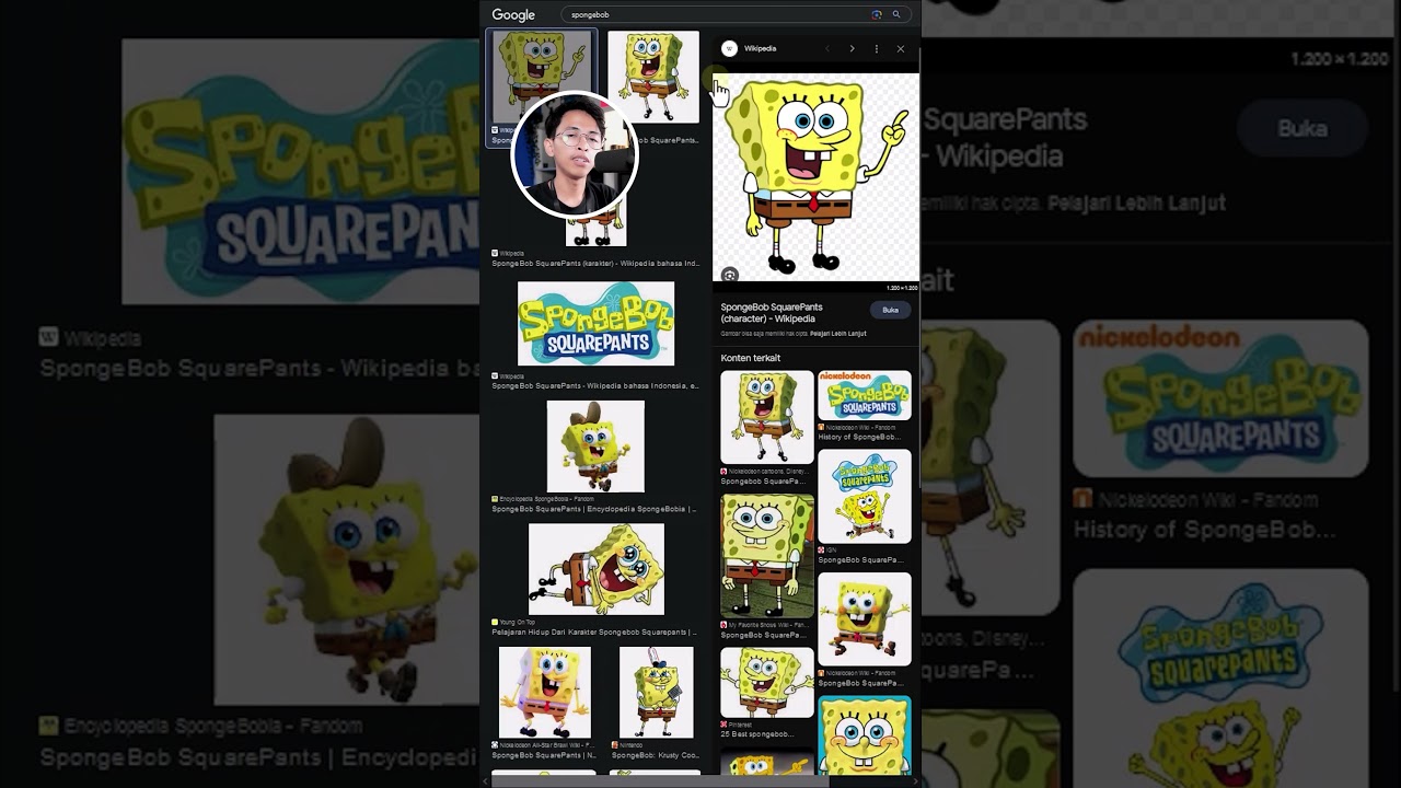 Cara Copy Gambar PNG dari Google ke Adobe Photoshop #shorts