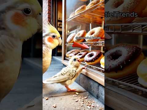 I seriously found the world’s best donut... 🍩😳🦜#funny #story #cartoon