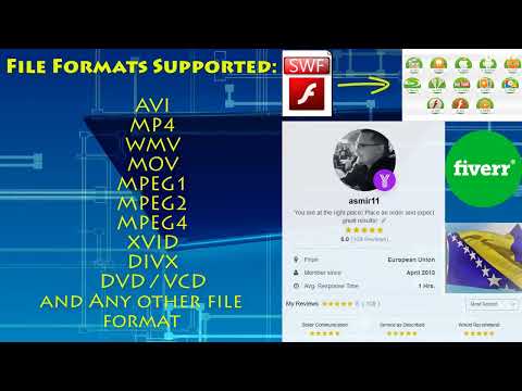 I will convert shockwave flash swf file to mp4