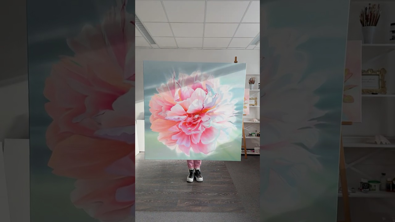 Heavenly Peony. Opus 7. 2024, 145x 145 cm