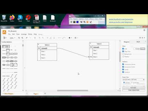 Draw ERD Using Draw IO / Diagram NET