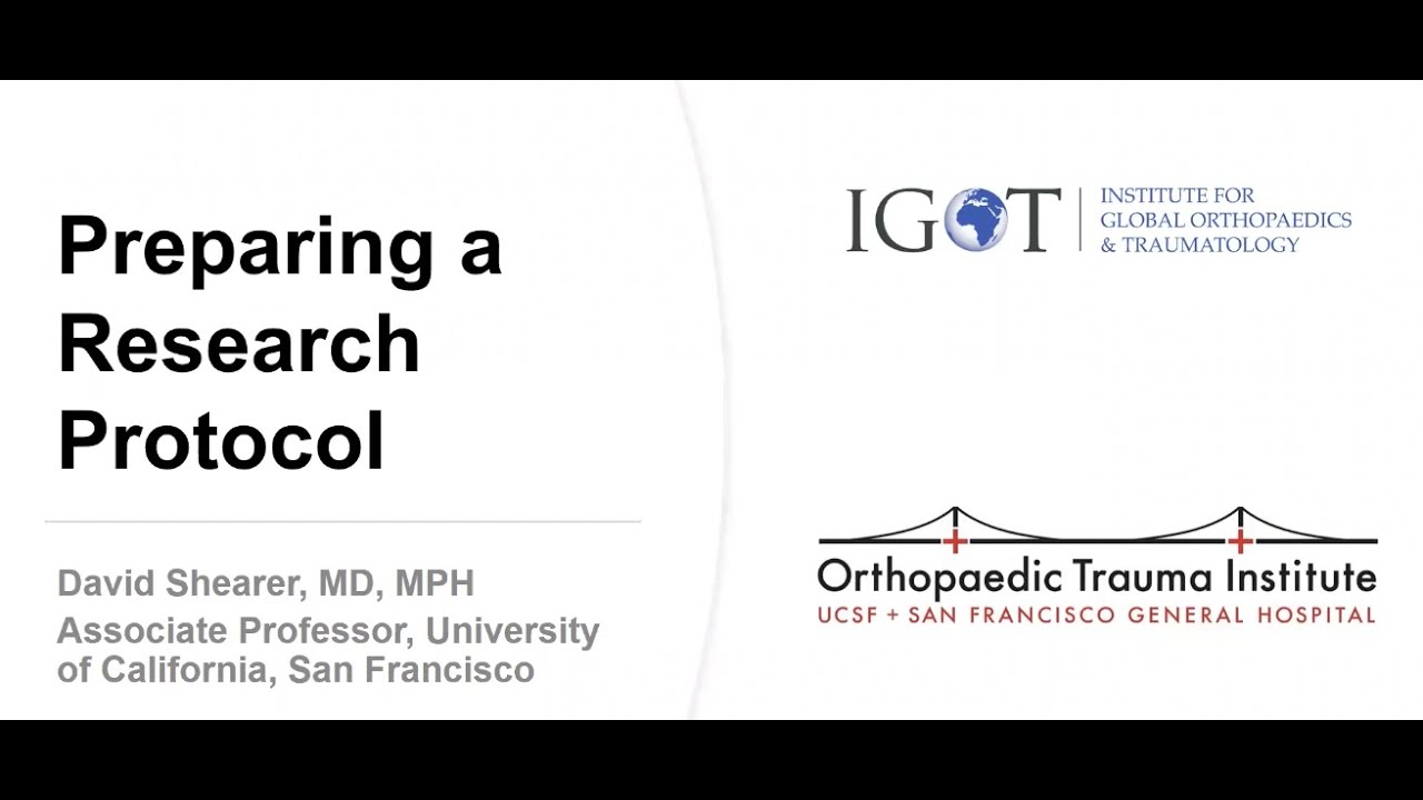 Preparing a Research Protocol