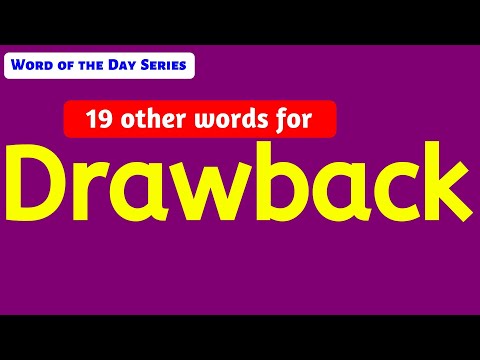 #22 | Drawback Synonyms | Drawback Meanings | Other Meanings of Drawback | Drawback Word Meanings
