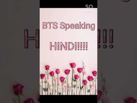 BTS SPEAKING HINDI!!😱