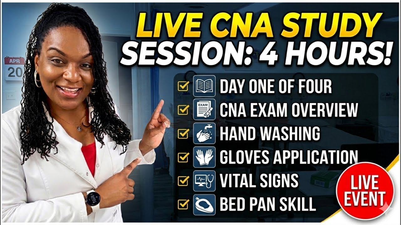 LIVE CNA Study Session with Nurse Eunice | Day 1 of 4