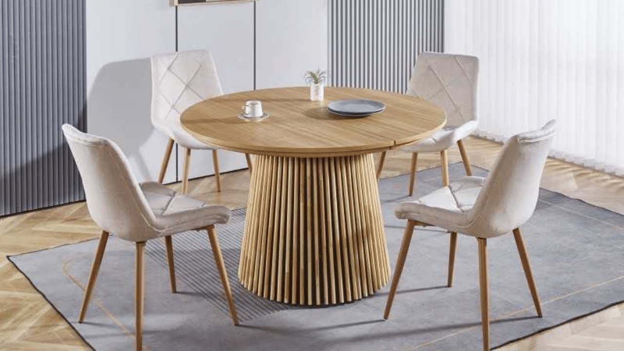 Mesa de Comedor Redonda Extensible Rivs | Diseño Nórdico