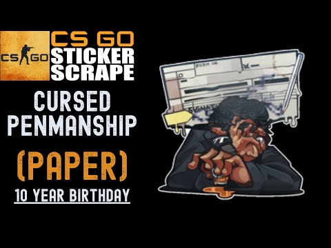 Steam Community :: Video :: CSGO - Sticker | Cursed Penmanship- Scrape ...