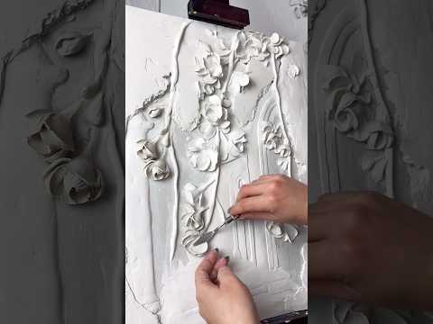Bas relief sculpture #basrelief #art #plasterart #texturedart