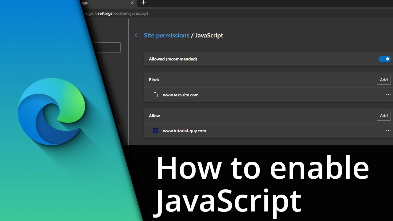 How to enable Javascript on Edge | Disable Javascript in Edge ✅ Tutorial