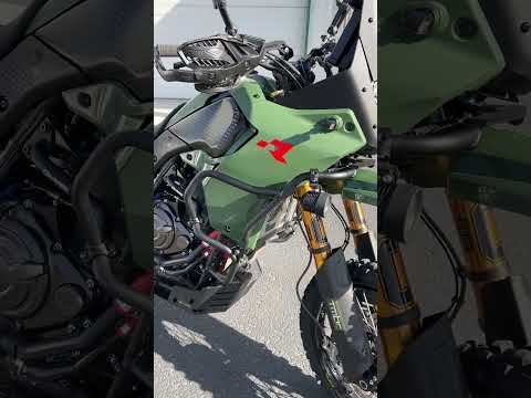 Tenere 700 in Army Green with a new HP Corse exhaust