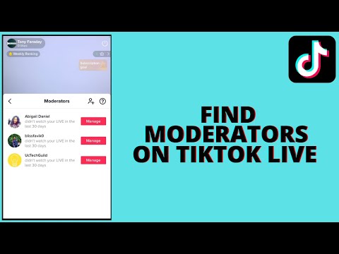 How to check moderators on tiktok live