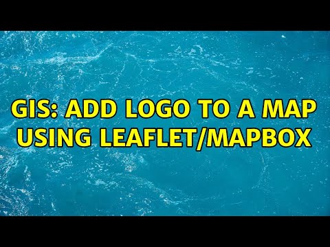 GIS: Add logo to a map using Leaflet/Mapbox (3 Solutions!!)