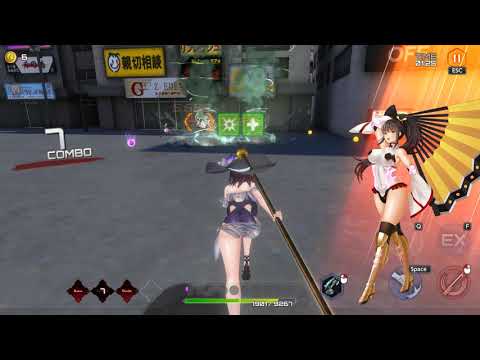 Action Taimanin: Un Tuerto Desesperado y la Demonio Agradecida. Skin de Verano de Shiranui.