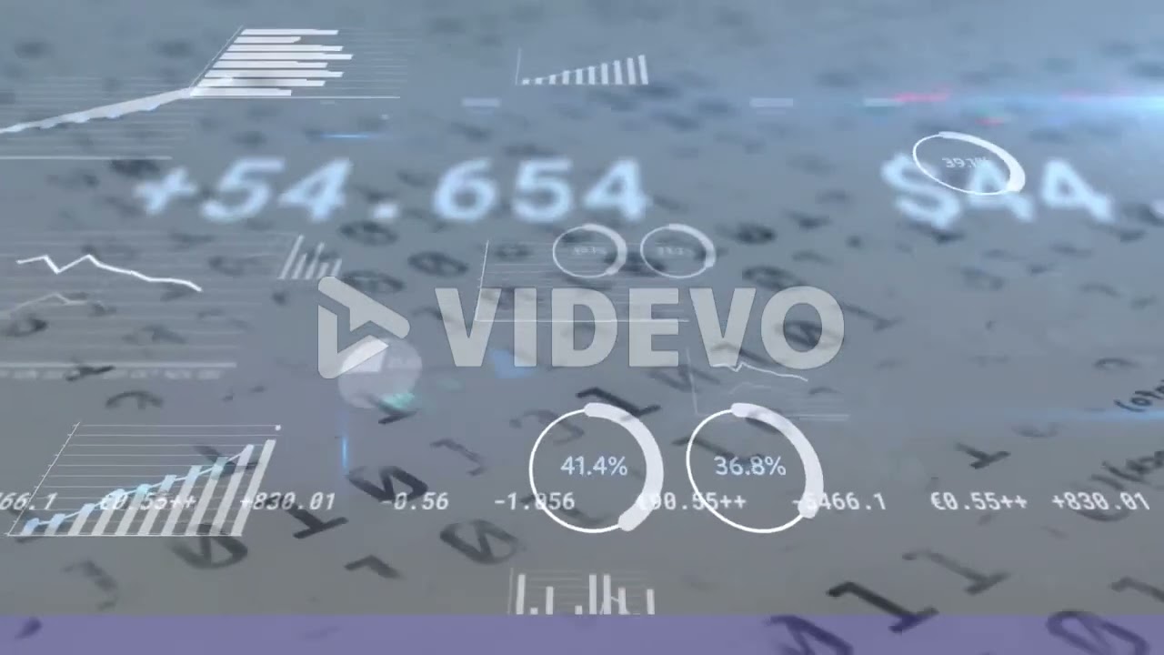 Animation of binary coding with financial data processing