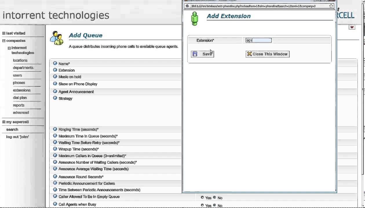 Intorrent Admin Tutorial: Creating a Queue