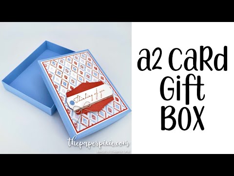 A2 Card Gift Box Tutorial