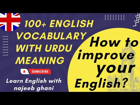 100 + Basic English Vocabulary with Urdu meaning/Sorry for background noise