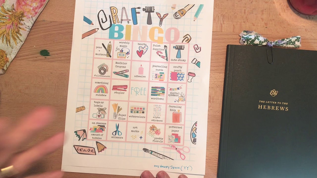 Bible Journaling Bingo Cards & Hebrews study