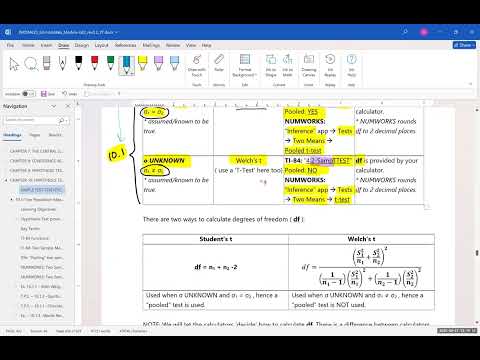 IS-10.0-Simple Test Statistic - df Table