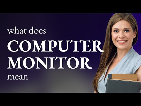 Computer monitor • COMPUTER MONITOR meaning