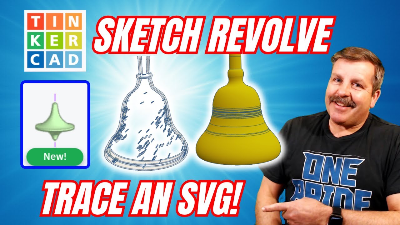 Tinkercad Sketch Revolve Genius: Trace an SVG in Minutes! 💯🤯