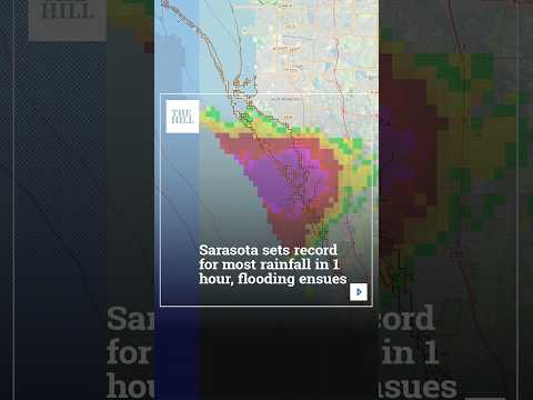 Sarasota Sets Record For Most Rainfall In 1 Hour, Flooding Ensues