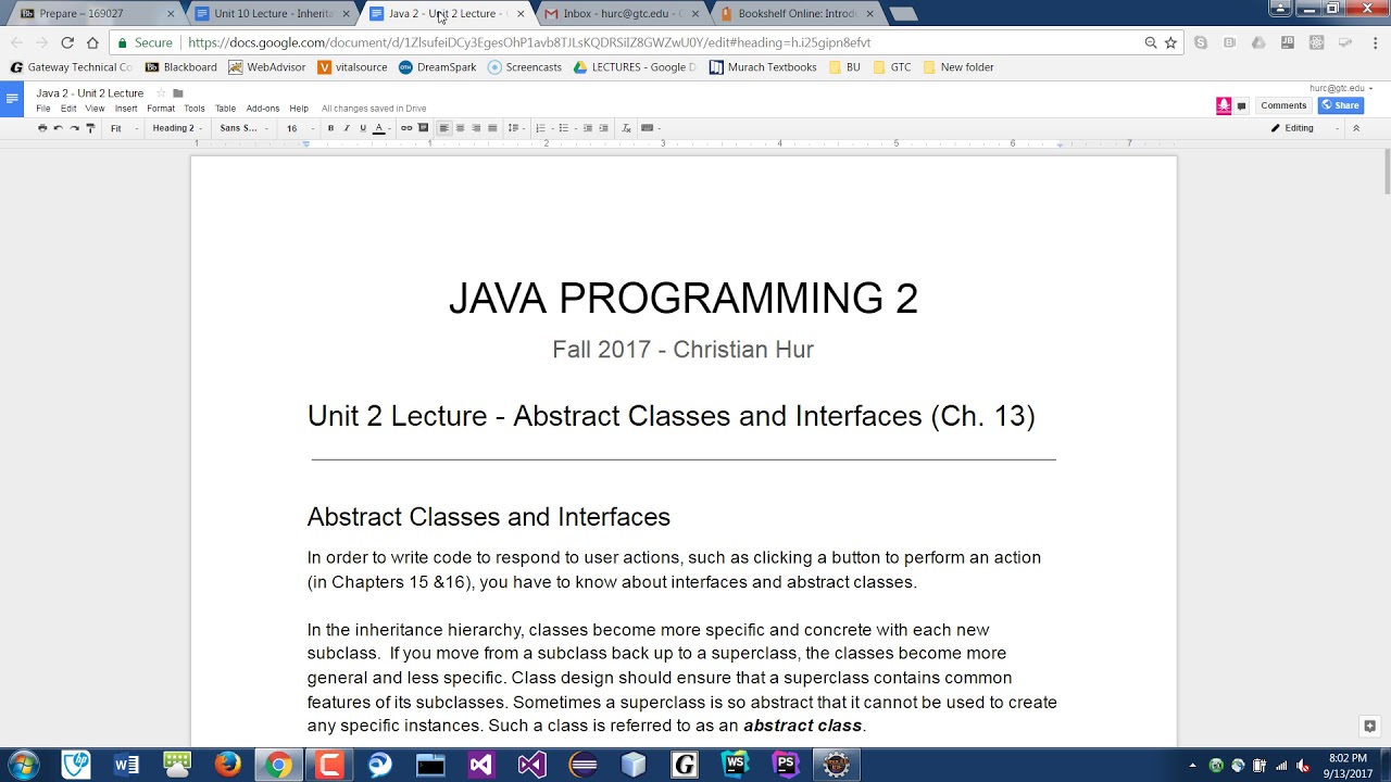 Java Programming 2 - Abstract Classes and Interfaces Part 1/2