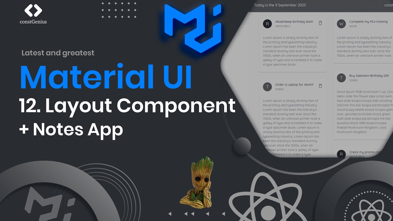 React Material UI Tutorial | 12. Layout Component