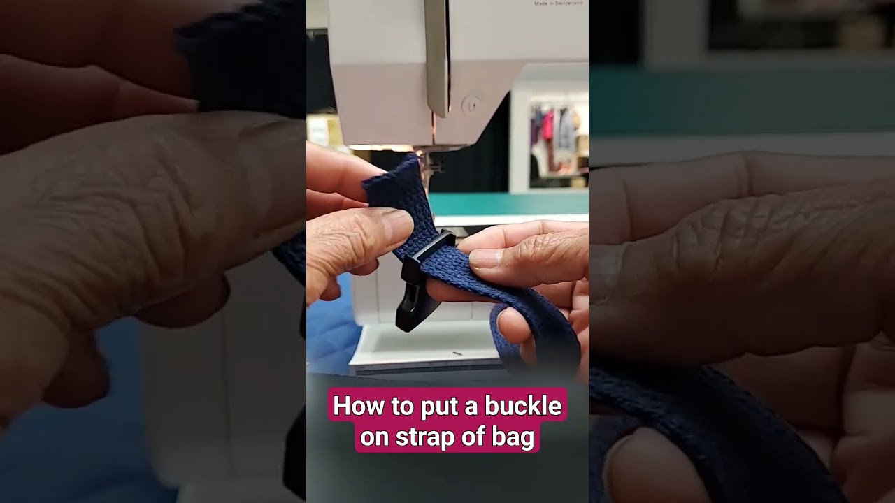 how to put buckle on strap of bag #sewing #alteration #custom #shortvideo