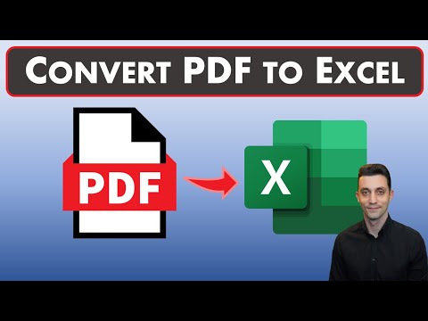 How to Convert PDF to Excel | Excel 365