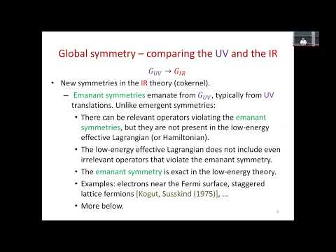 Symmetries and Anomalies in the Continuum and on the Lattice - Nathan Seiberg