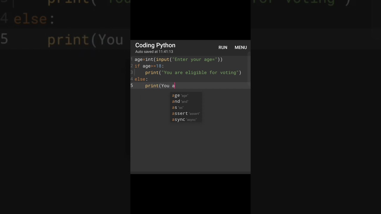 Write a Python program to check whether a person is eligible to vote or not#pythonforbeginners