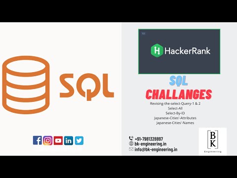 SQL HackerRank Challenges 1 | BK Engineering