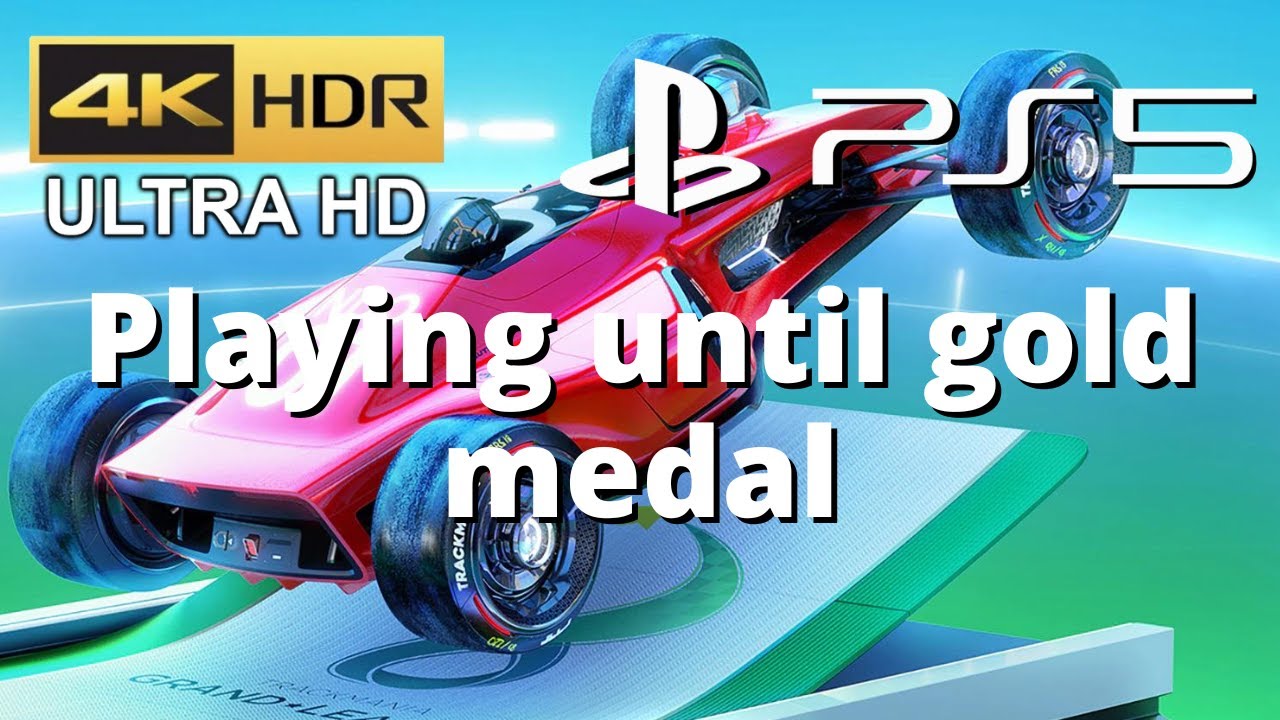 Trackmania Track 10 (PS5) [4K 60FPS HDR] Gameplay No Commentary until getting gold medal.