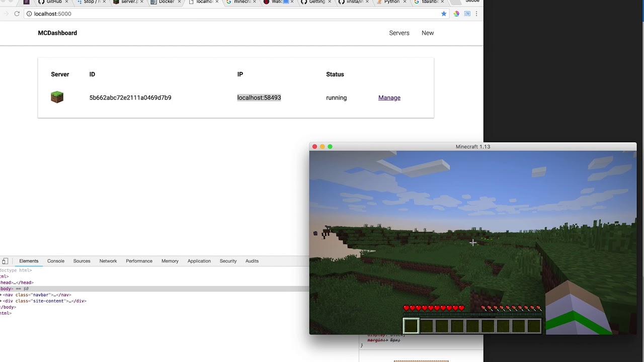Docker, Python and ... Minecraft ?