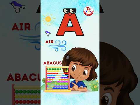 Words that start with A 'a' | A for Abacus | A for Air #shorts #kidslearning #preschool