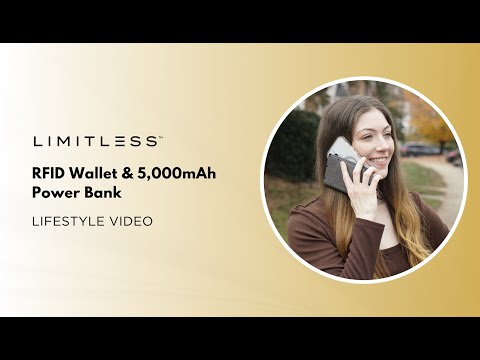 Limitless RFID Wallet & 5,000mAh Power Bank