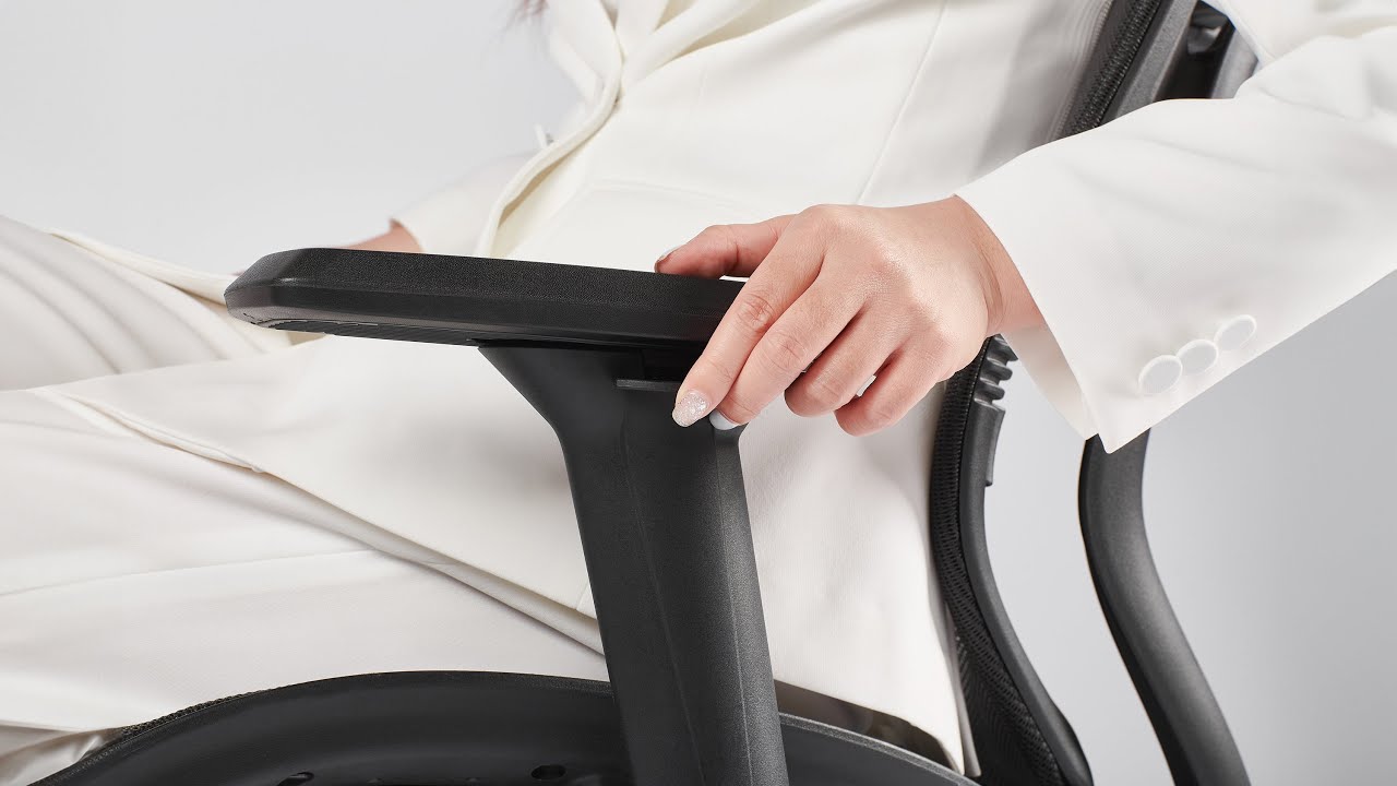 Ghế công thái học HyperWork Airy Black (Khung đen, lưới đen)