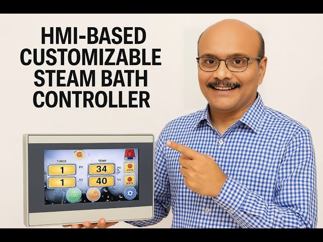 Steam Room Control System - HMI Based Foot Massage Controller(Touch ...