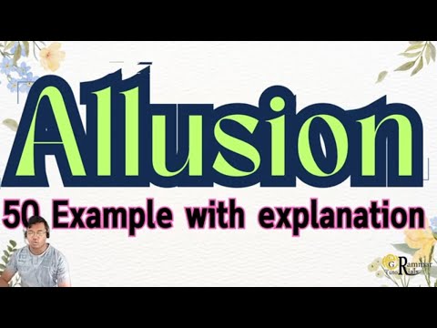 Allusion Figure of Speech