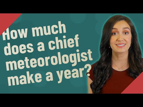 How much does a chief meteorologist make a year?
