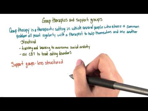 Group therapies - Intro to Psychology