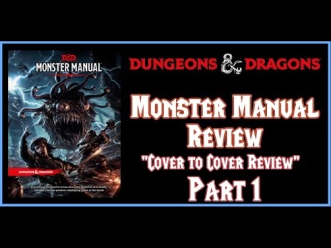 Dungeons & Dragons 5e Monster Manual Review From Cover to Cover! (Part 1)