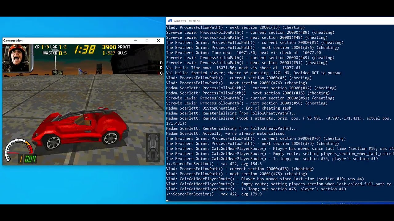 Carmageddon debug output re-enabled!