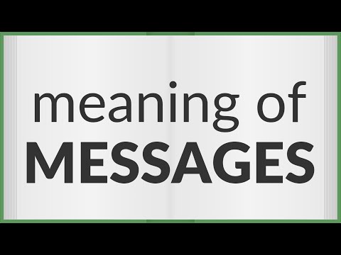 Messages | meaning of Messages