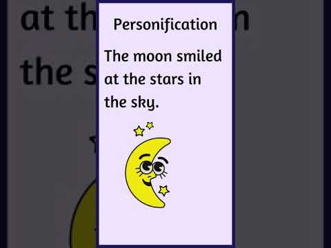 What is a personification?