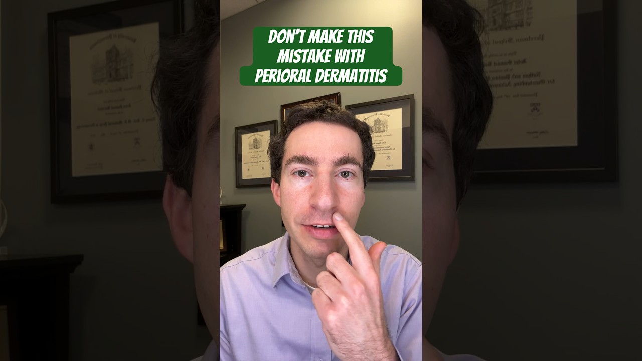 Don’t make this mistake treating perioral dermatitis - full video in description