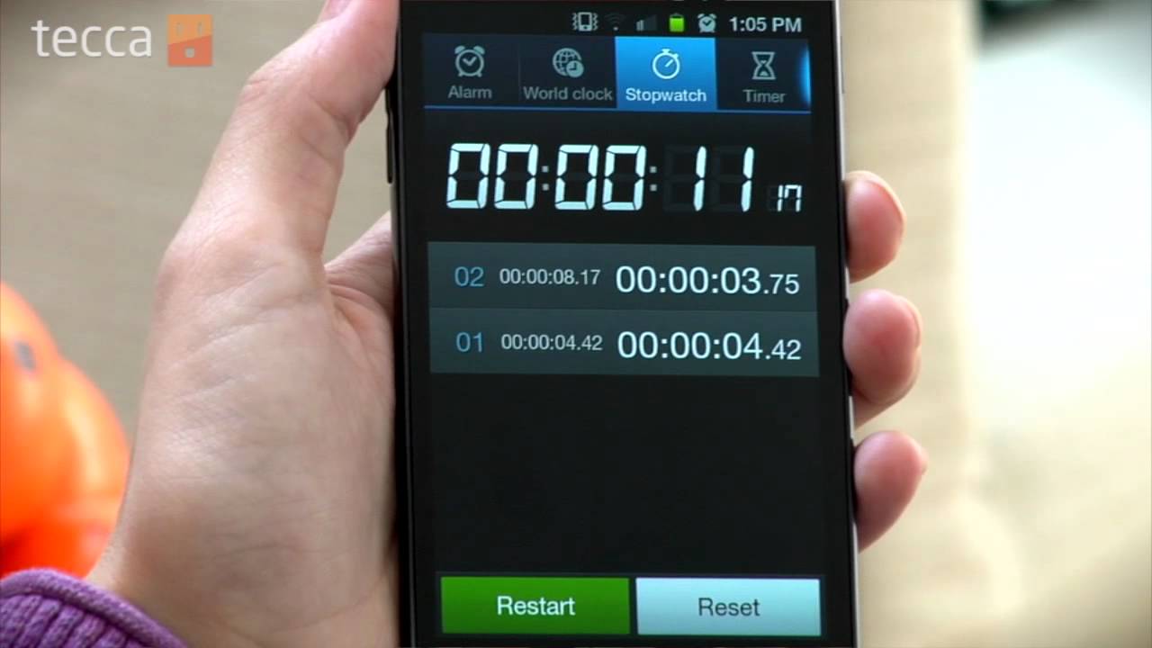 Just Show Me: How to use your Android phone as a stopwatch and timer